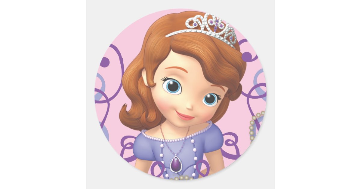 Sofia Classic Round Sticker | Zazzle
