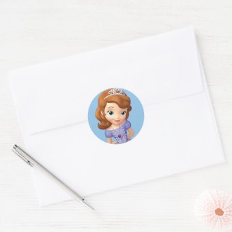 Sofia the First 1 Classic Round Sticker | Zazzle