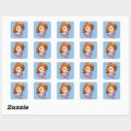 Sofia the First 1 Square Sticker | Zazzle