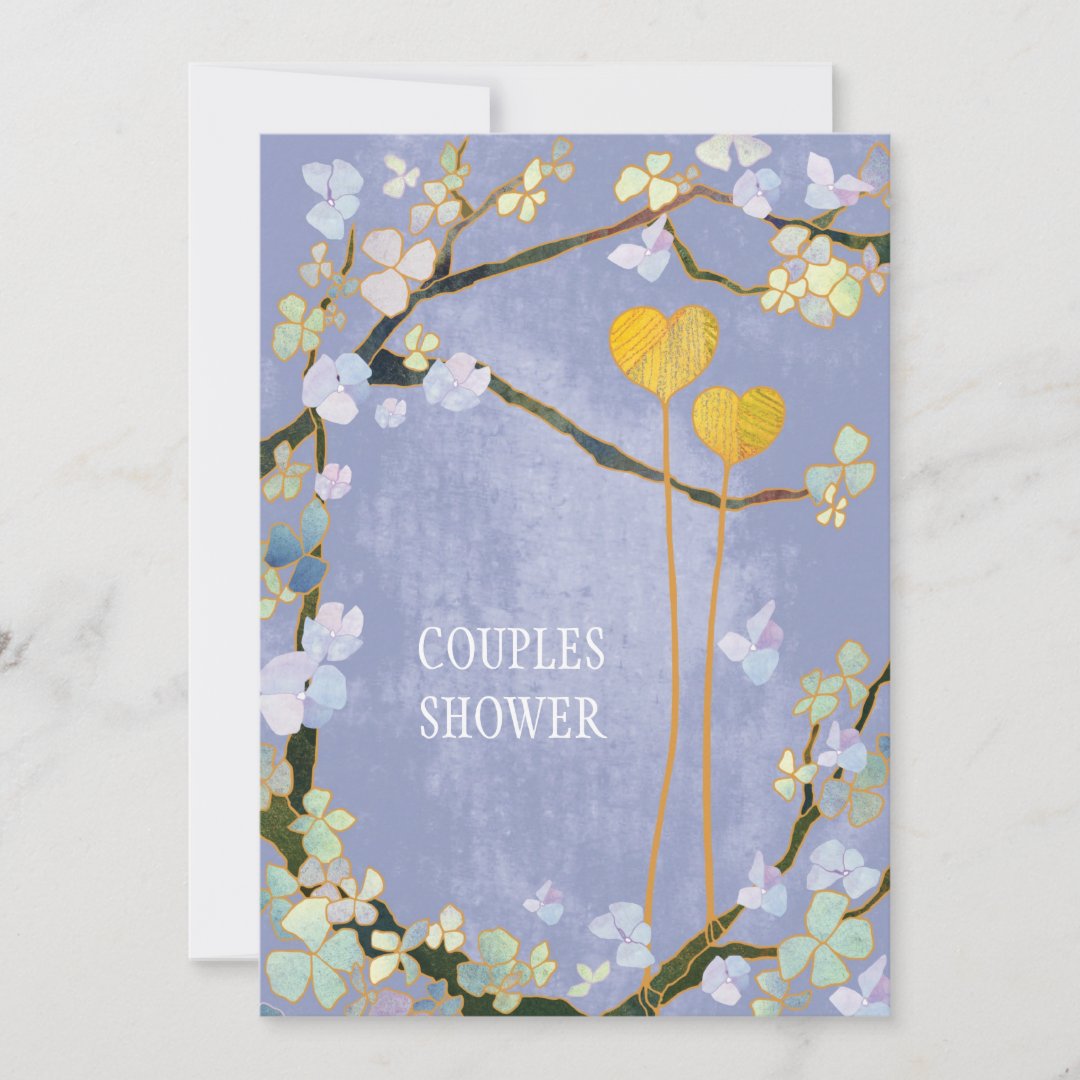 Soft Blue Spring Wedding Couples Shower Invitation | Zazzle