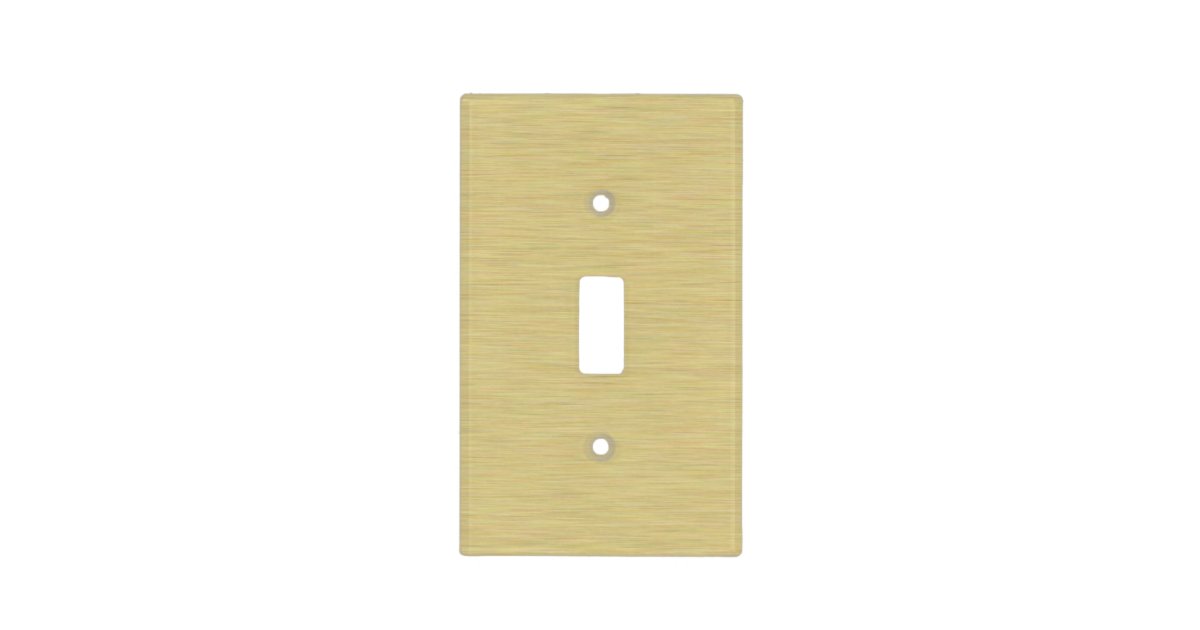 Soft Brushed Gold Light Switch Cover | Zazzle