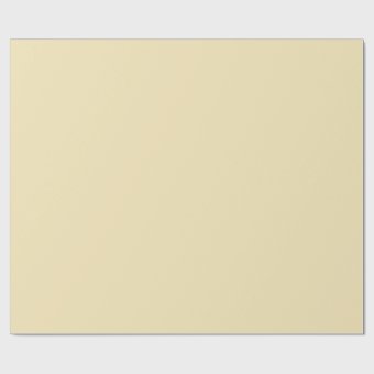 Soft Butter Yellow #F6E7B8 Wrapping Paper | Zazzle