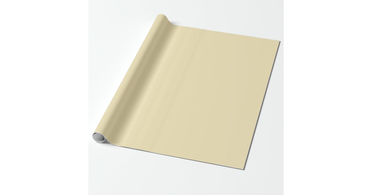 Soft Butter Yellow #F6E7B8 Wrapping Paper | Zazzle