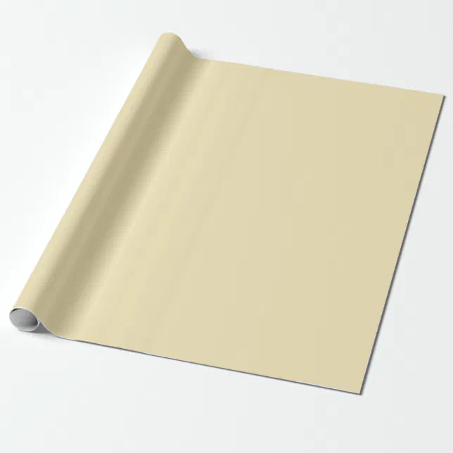 Soft Butter Yellow #F6E7B8 Wrapping Paper | Zazzle