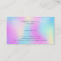 Soft colors holographic background 4 business card | Zazzle