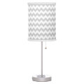 Soft Gray and White Chevron - Pick Your Color Table Lamp | Zazzle