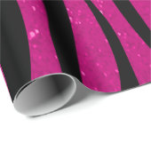 Soft Hot Pink Glitter Zebra Animal Prints Wrapping Paper | Zazzle