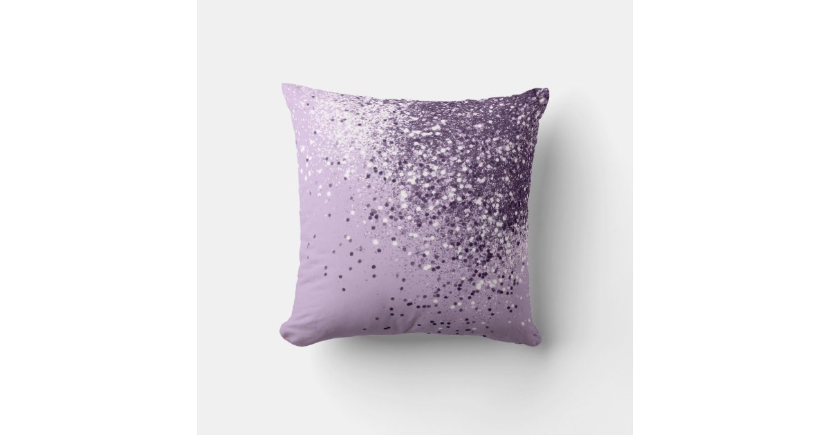 Soft Lavender Lady Glitter #1 (Faux Glitter) #art Throw Pillow | Zazzle