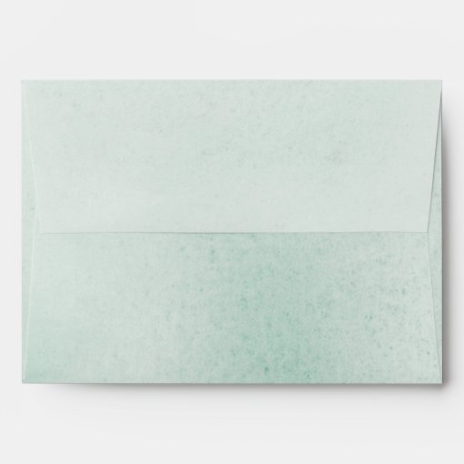 Soft Light Green Watercolor Texture Minimal Envelo Envelope | Zazzle