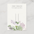 Soft Lilac Floral Blank Hairpin Hairclip Display Business Card | Zazzle