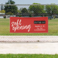 Soft Opening Advertisement - Add Logo and Details Banner | Zazzle