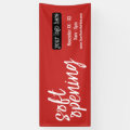 Soft Opening Advertisement - Add Logo and Details Banner | Zazzle