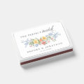 Soft Pastel Ornate Spring Garden Floral Wedding Matchboxes | Zazzle