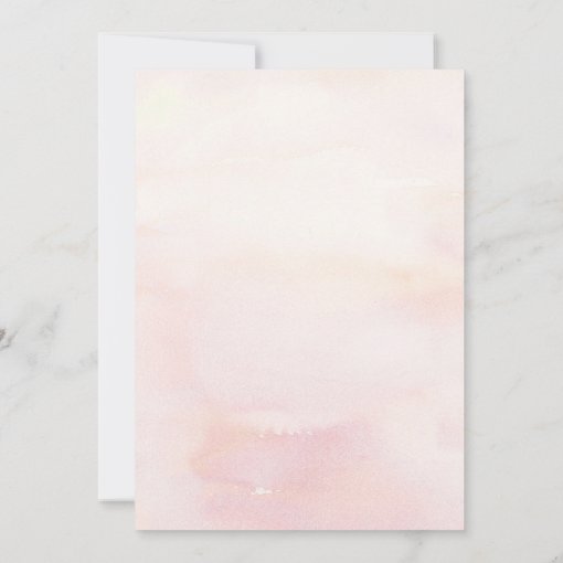 Soft Pastel Pink Flowers Elegant Romantic Wedding Invitation | Zazzle