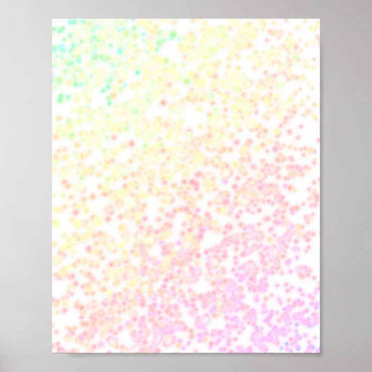 soft pastel rainbow background poster | Zazzle