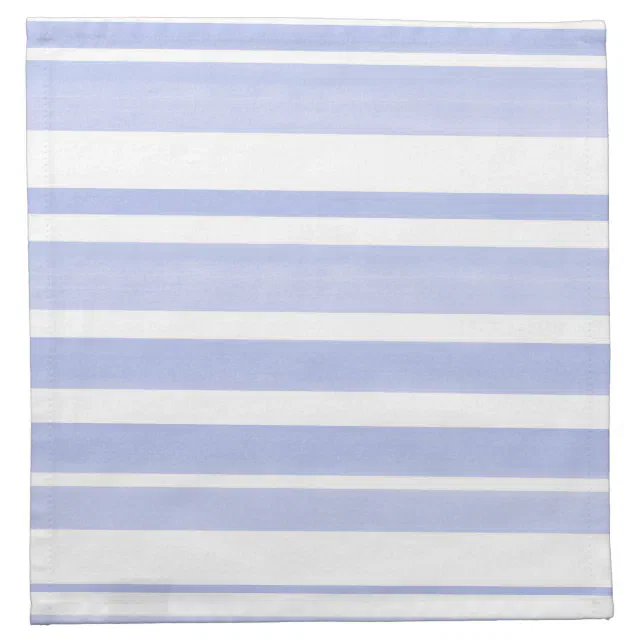 Soft Periwinkle White Stripes Cloth Napkin | Zazzle