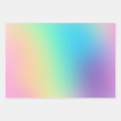 Soft Prismatic Pastel Gradient Wrapping Paper Sheets | Zazzle