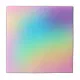 Soft Prismatic Pastel Rainbow Gradient Tile | Zazzle