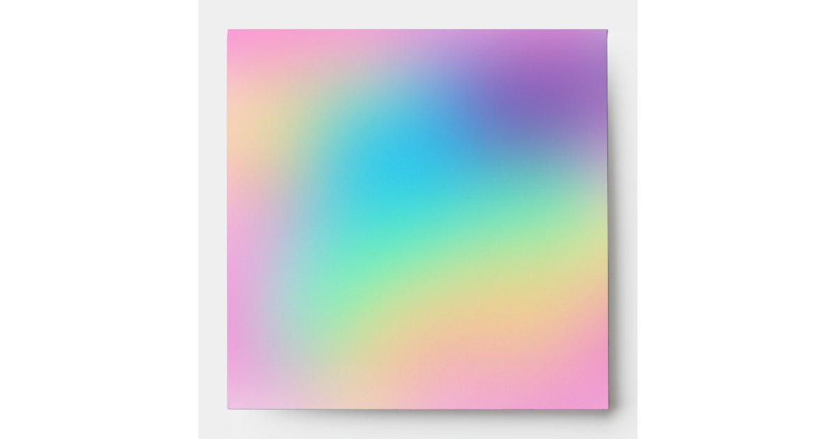 Soft Prismatic Rainbow Gradient Envelope | Zazzle