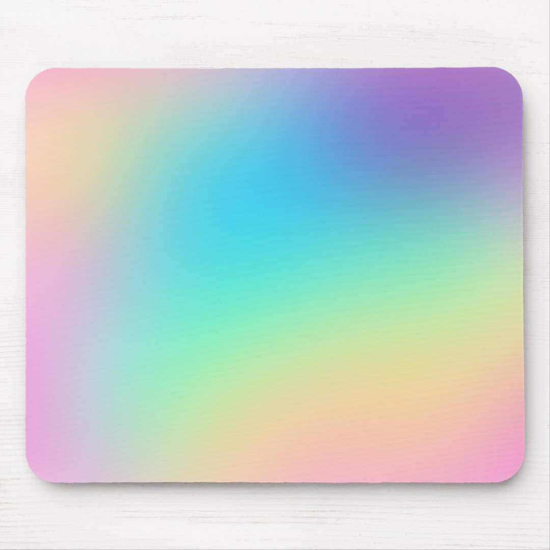 Soft Prismatic Rainbow Gradient Mouse Pad | Zazzle