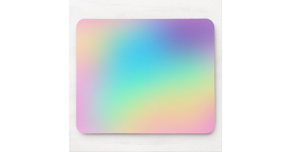 Soft Prismatic Rainbow Gradient Mouse Pad | Zazzle
