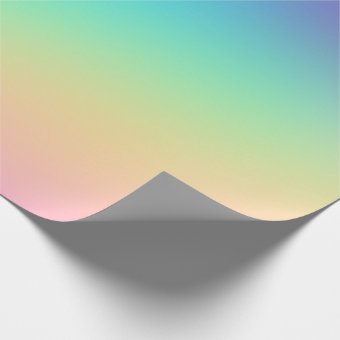 Soft Prismatic Rainbow Gradient Wrapping Paper | Zazzle