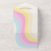 Soft Rainbow Gay Pride LGBTQ Colorful Wedding All In One Invitation ...