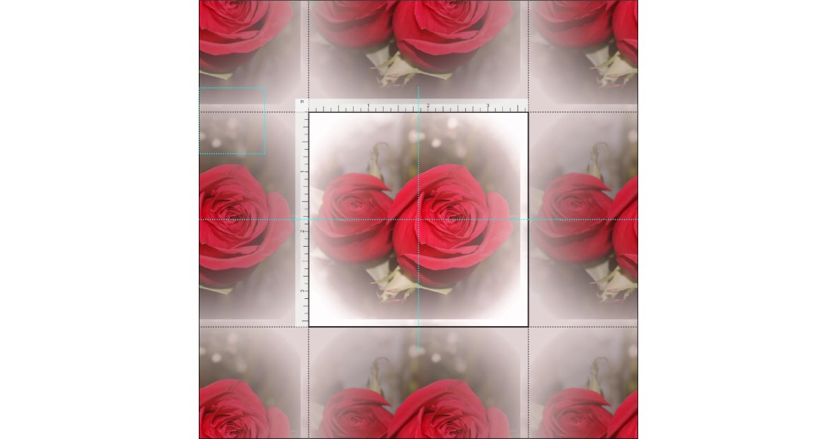 Soft Red Roses Fabric | Zazzle