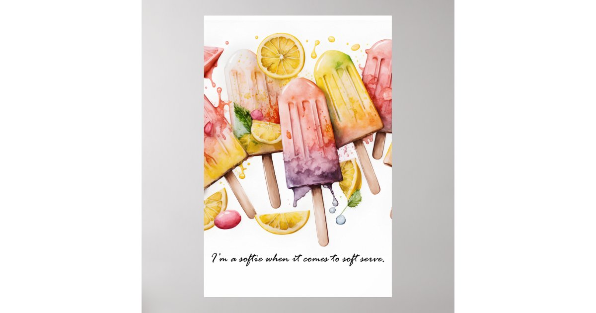 Soft serve poster | Zazzle