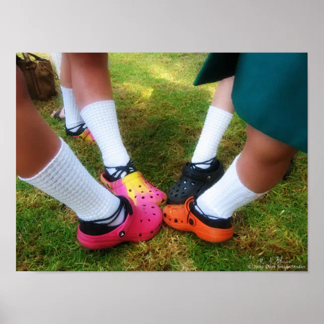 Soft Shoes & Crocs Print | Zazzle