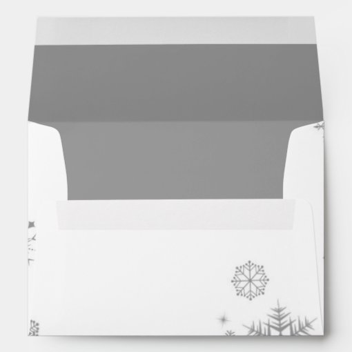 Soft & Snowy Winter Envelope | Zazzle