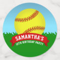 Softball Birthday Party Confetti | Zazzle
