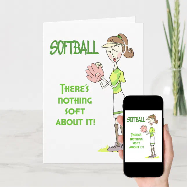 Softball Card | Zazzle