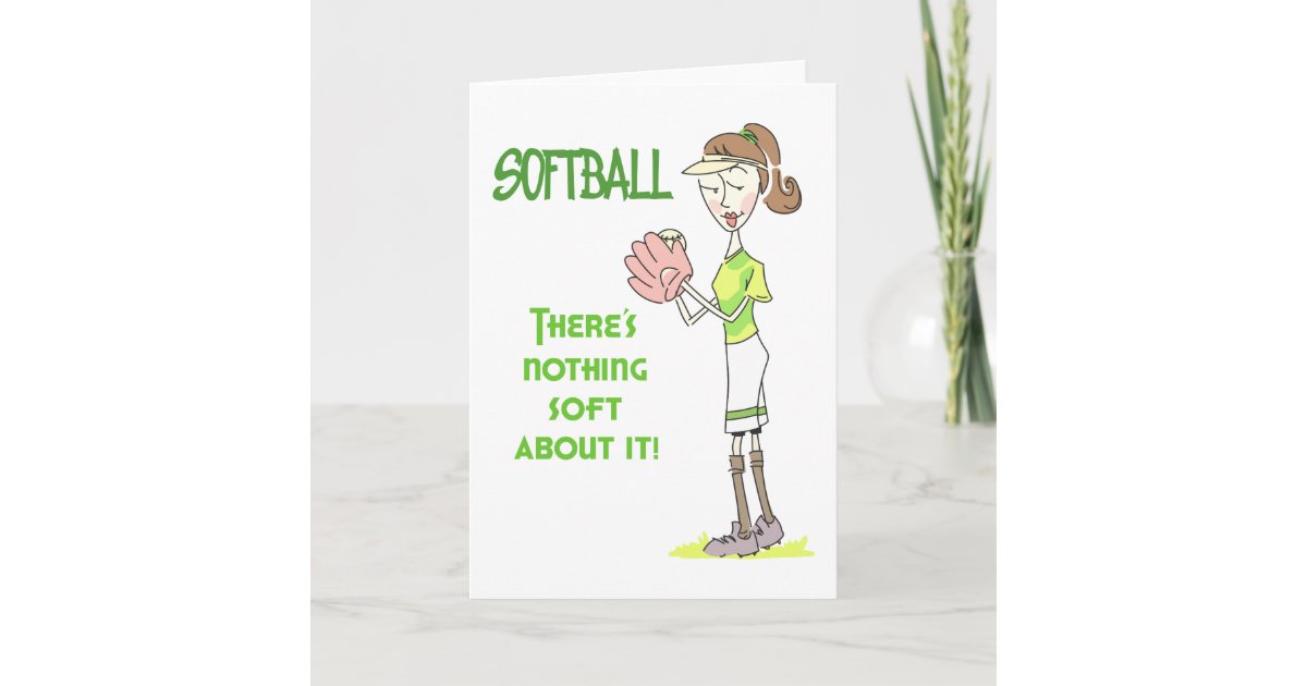 Softball Card | Zazzle
