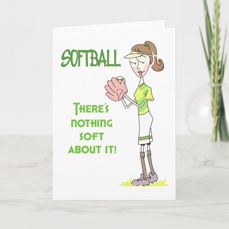 Softball Card | Zazzle