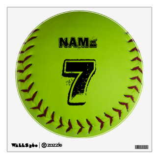 Softball Wall Decals & Wall Stickers | Zazzle