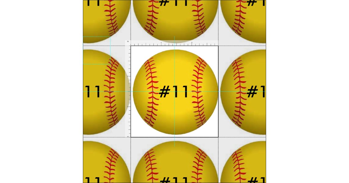 Softball Fabric | Zazzle
