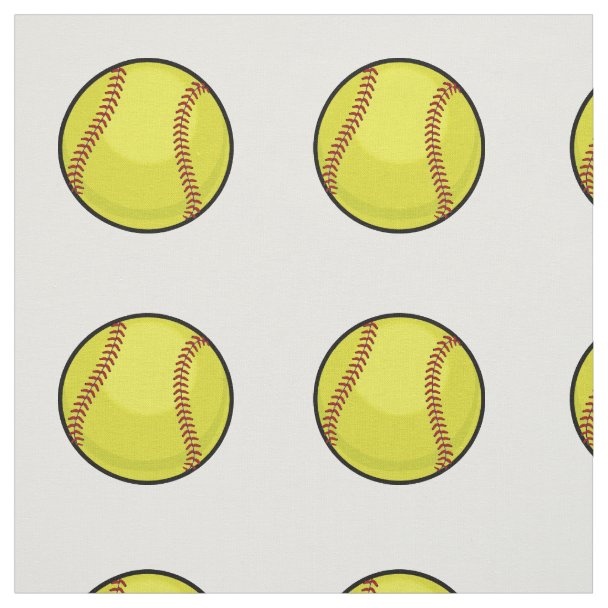 Softball: Bring It Fabric | Zazzle