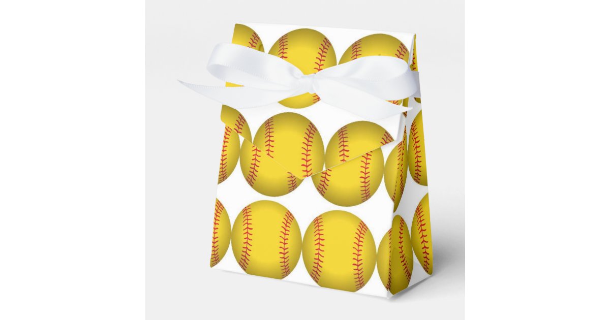 Softball Favor Boxes | Zazzle