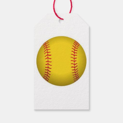Softball Gift Tag | Zazzle