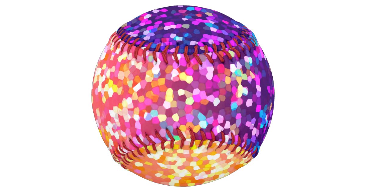 Softball Glitter Graphic | Zazzle