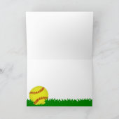 Softball Happy Birthday Card | Zazzle