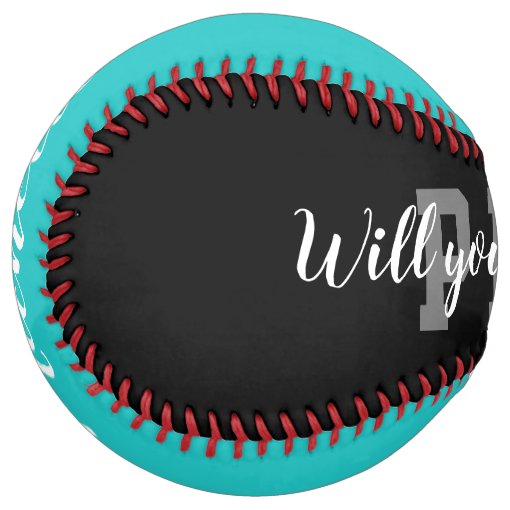 Softball Hoco Prom proposal request ball gift idea | Zazzle