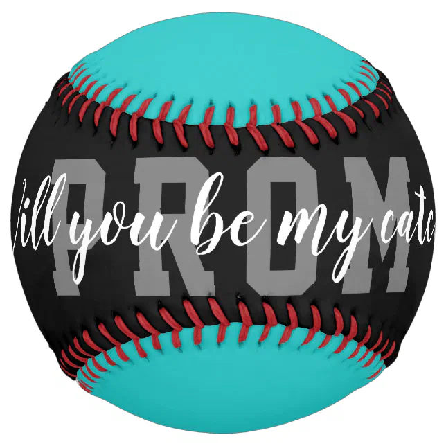 Softball Hoco Prom proposal request ball gift idea | Zazzle