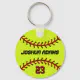 Softball Keychain for Sports Fans and Athletes | Zazzle