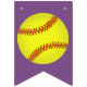 Softball Party Bunting Flags | Zazzle