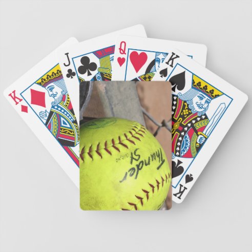 Softball Playing Cards | Zazzle