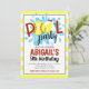 Softball Pool Party Birthday Invitation | Zazzle