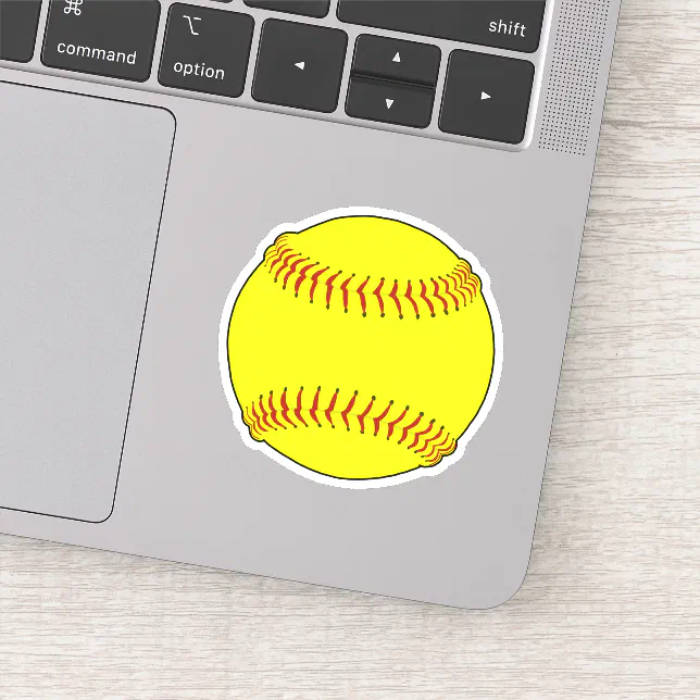 Softball Sticker | Zazzle