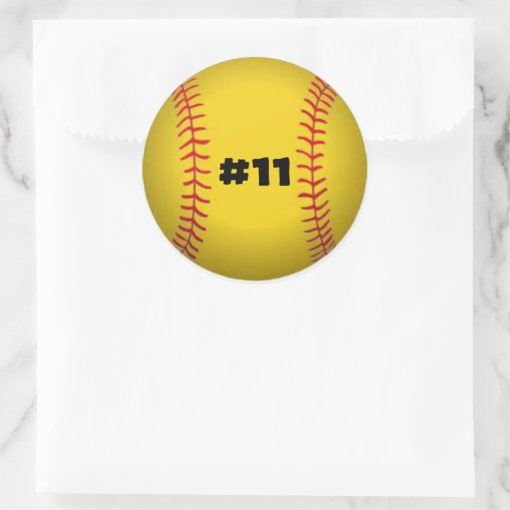 Softball Sticker | Zazzle